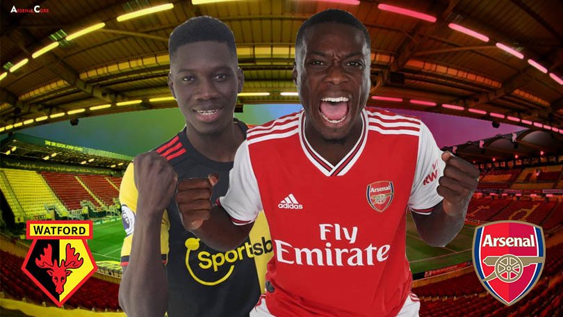 Watford's Ismaila Sarr vs Arsenal's Nicolas Pepe | Premier League 2019/20