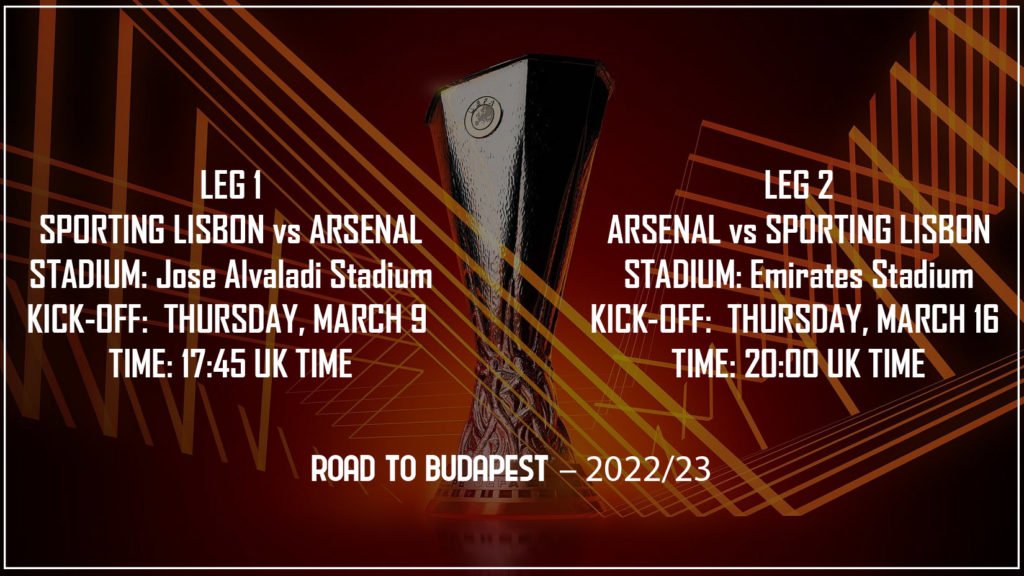 Arsenal vs Sporting CP: Date & Time – Europa League Ro16