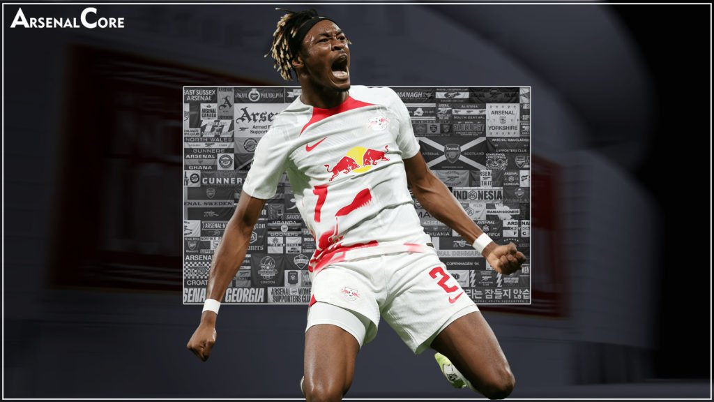 RB Leipzig's defender Mohamed Simakan in defensive shortlist